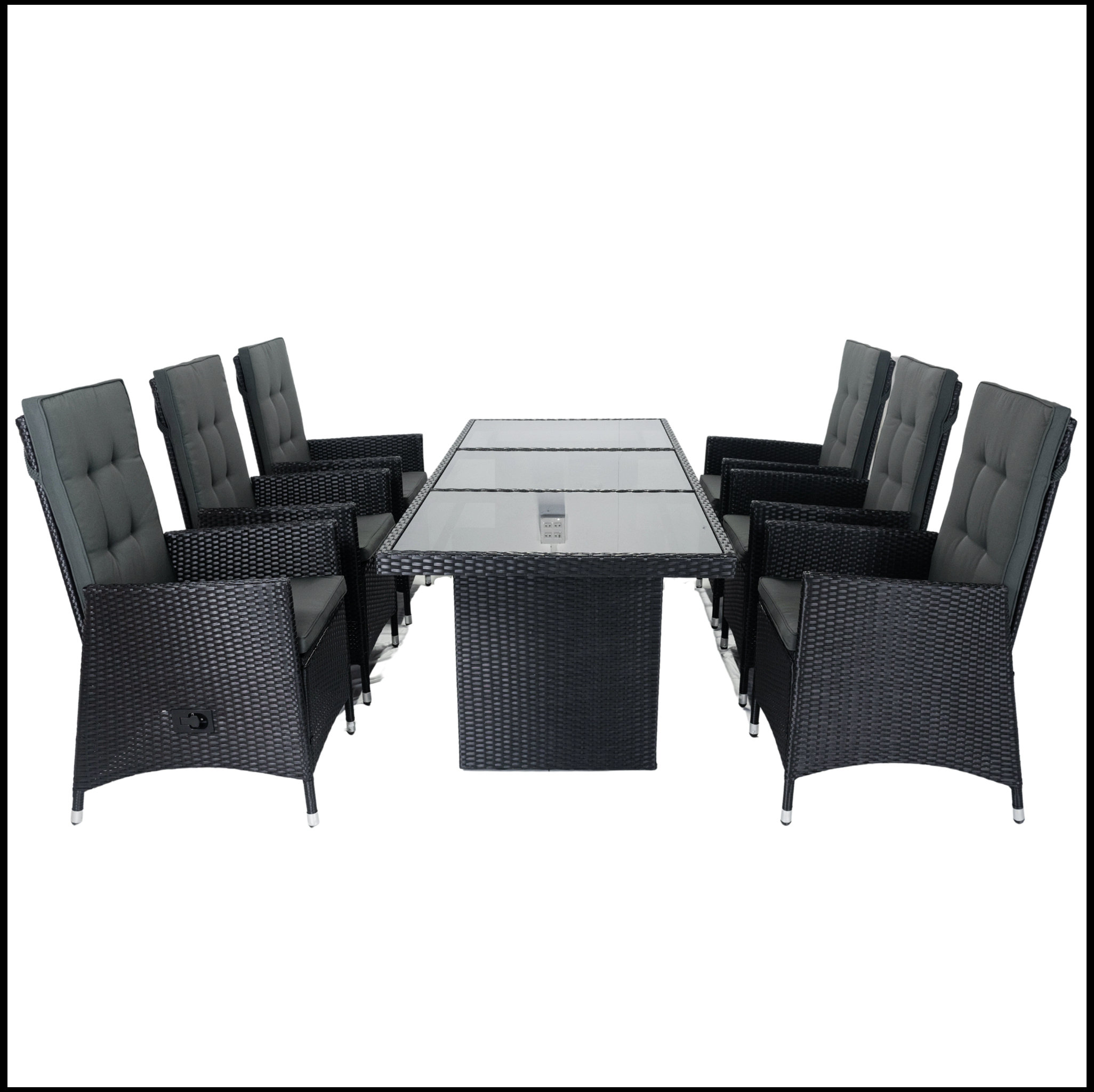 Rosecliff Heights Chanax Rectangular 6 - Person 78.74'' L Outdoor ...