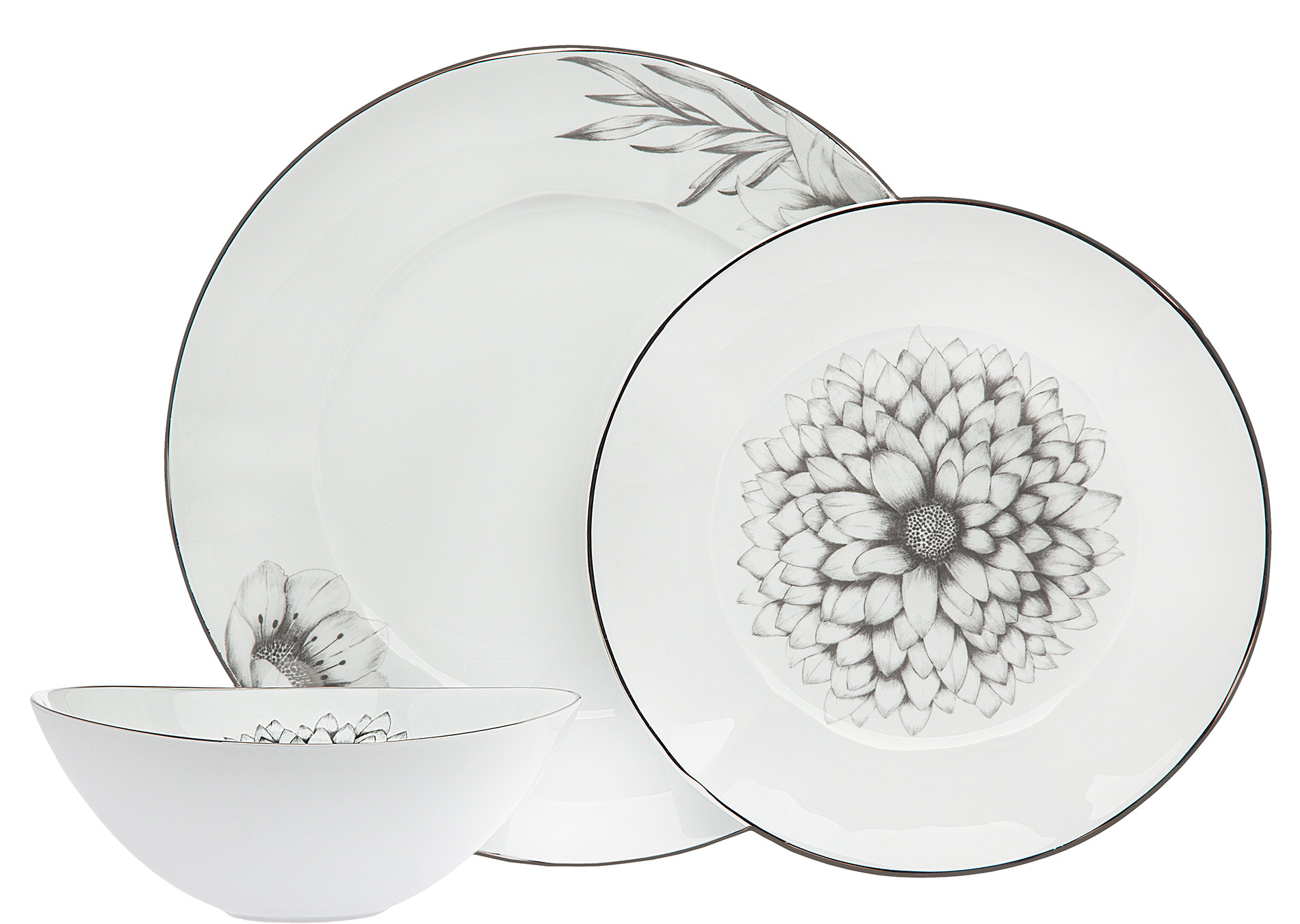Ricci Argentieri Dahlia 3 Piece Place Setting, Service for 1 - Wayfair ...