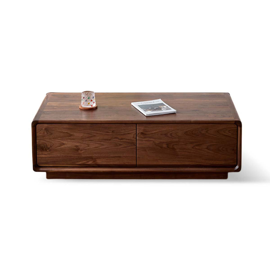 Impulse Wood Nut-brown Solid wood Rectangular Coffee Table | Wayfair