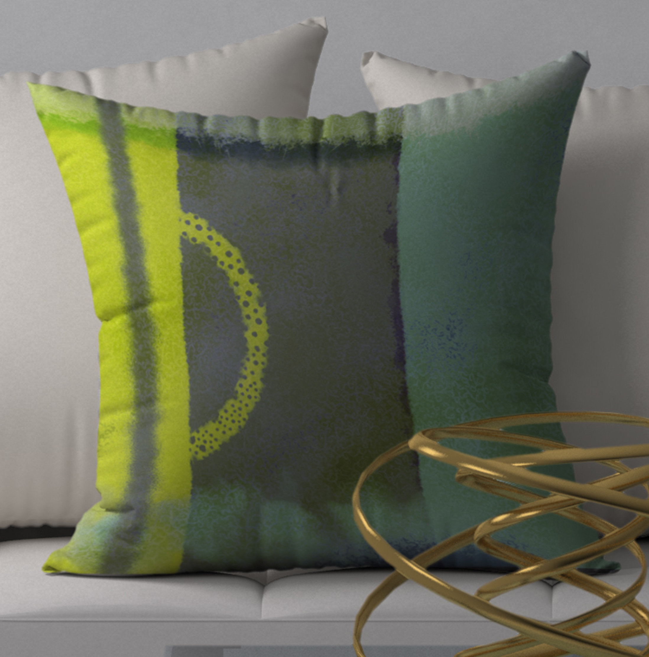 LeRoi Products Plump Brilliant Square Pillow Cover & Insert | Wayfair