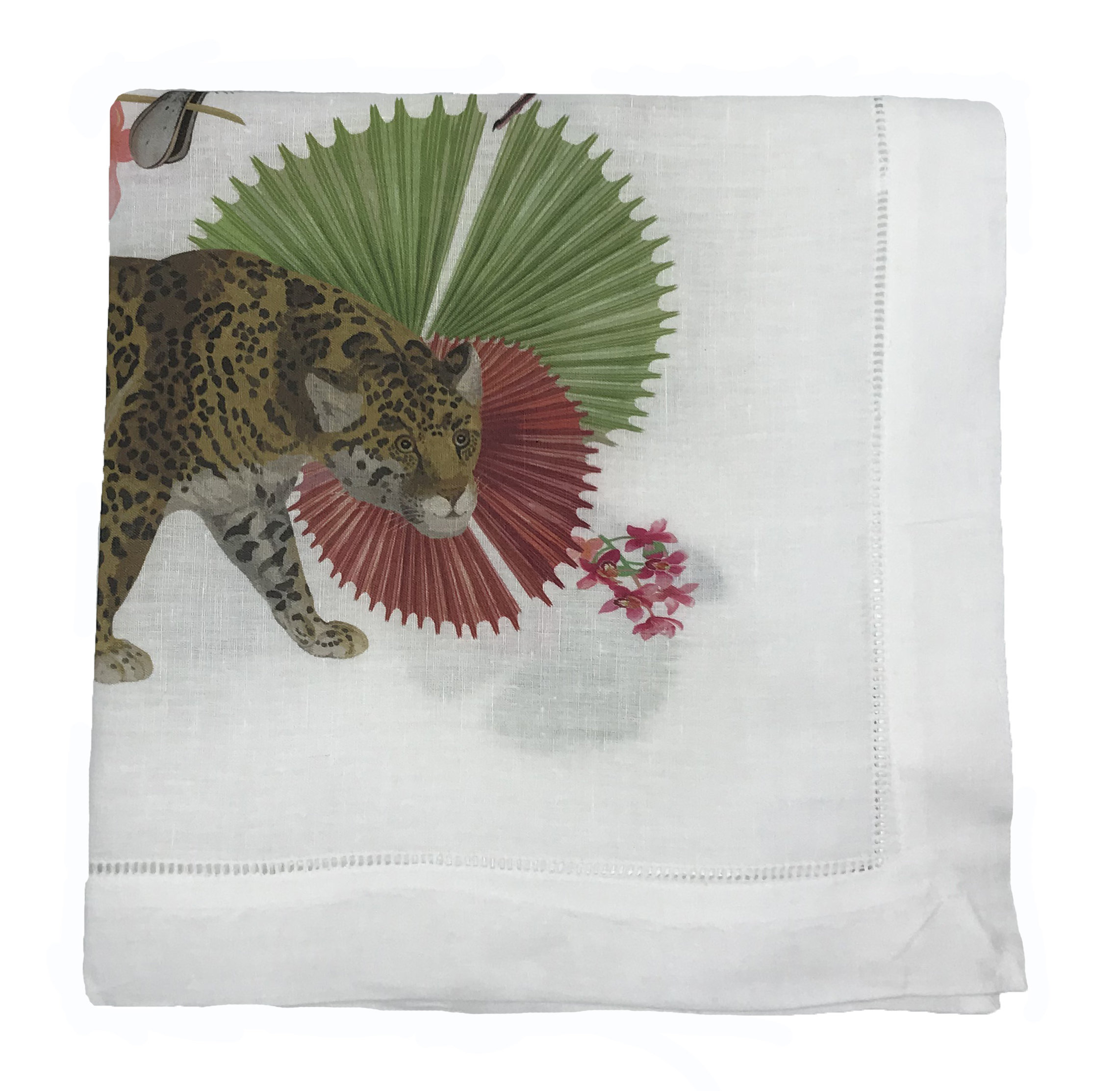 Nicolette Mayer Leopard Walk Colorful Cotton Sateen Dinner Napkins ...