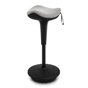 Inbox Zero Adjustable Height Ergonomic Stool with Footring Pedestal ...