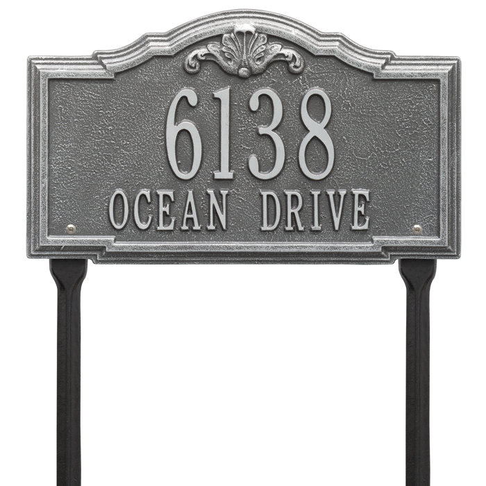 Gatewood Personalized Standard 2-Line Lawn Address Sign & Reviews ...