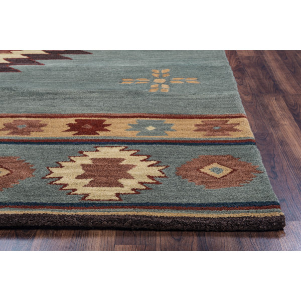 Millwood Pines Tyngsborough Handmade Hand Tufted Wool Gray Rug ...