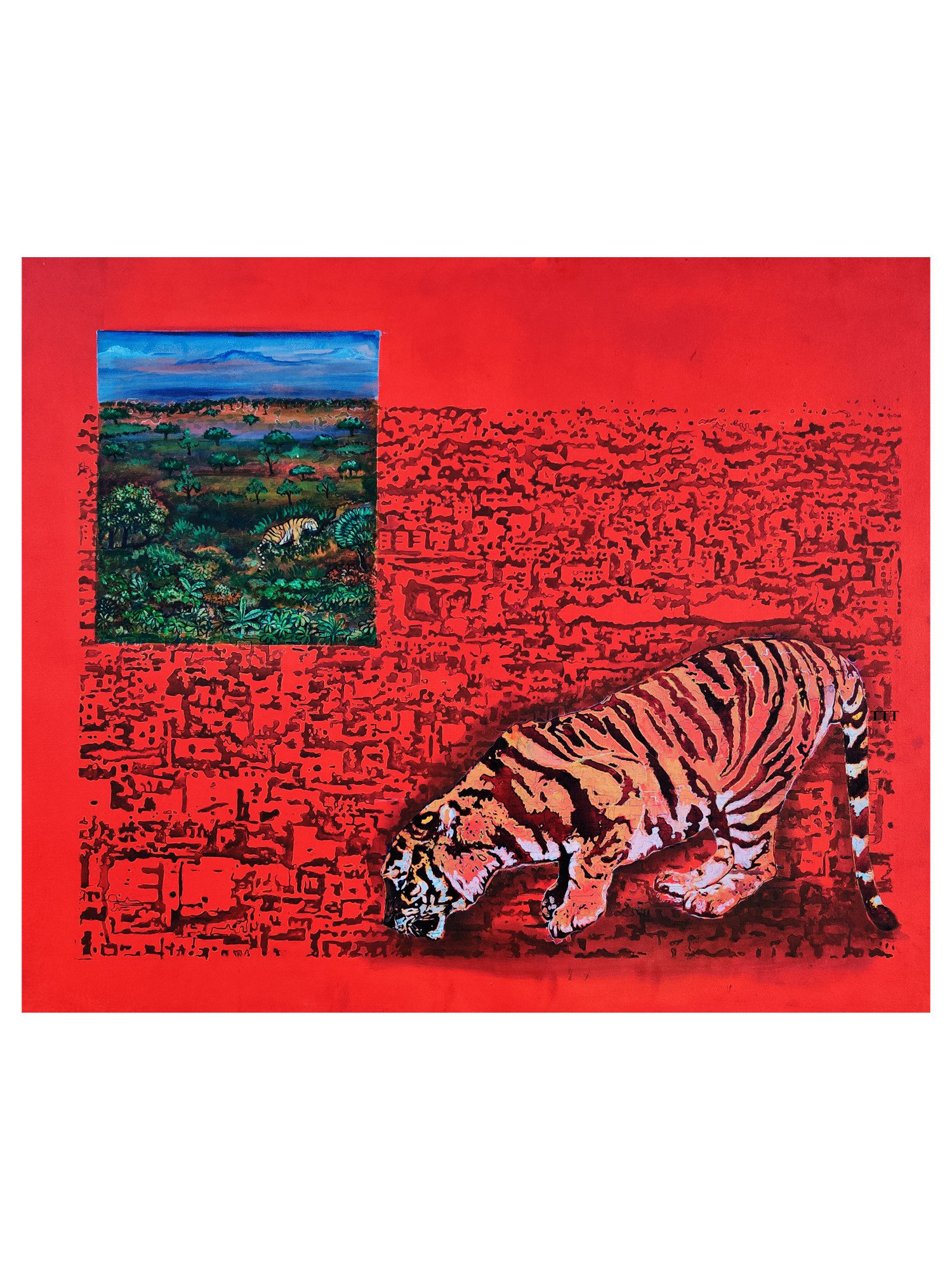 Exotic India A Hungry Tiger | Acrylic On Canvas | By Ramesh Talabathula ...