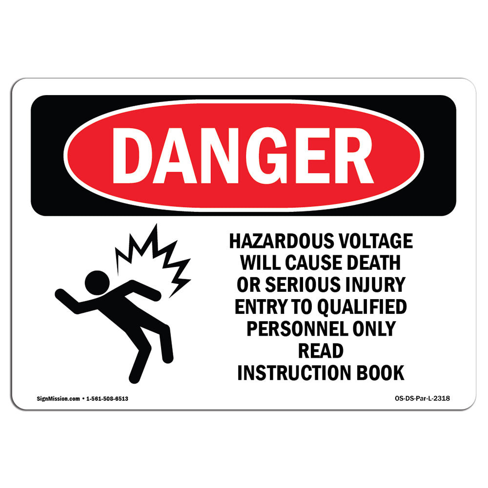 SignMission OSHA Danger Hazardous Voltage Will Cause Sign | Wayfair