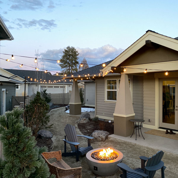 Arlmont & Co. 9.5ft Heavy-Duty String Light Pole Stand with Mounting ...