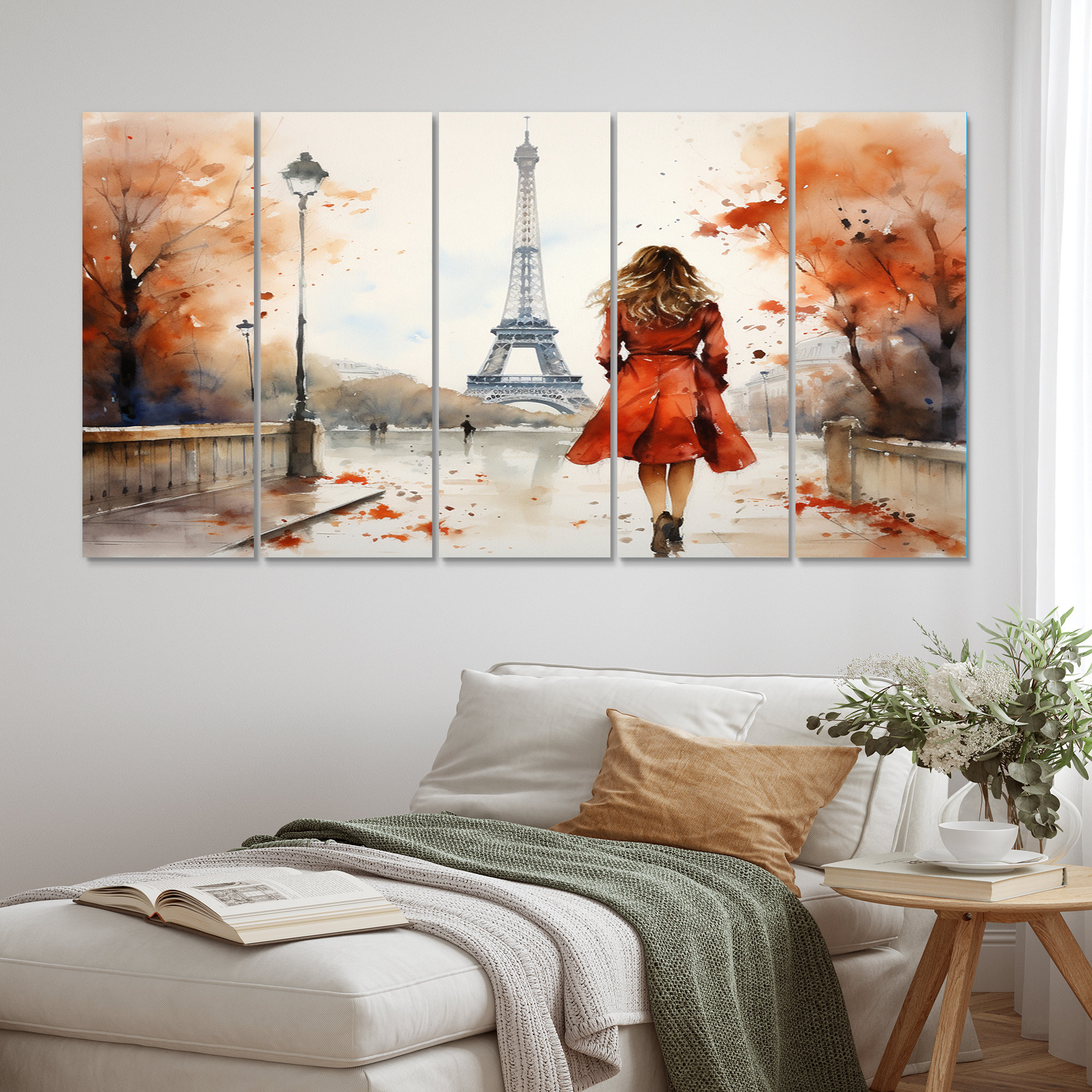 Wildon Home® Fashionista In Red Vintage Paris Watercolor III - City ...