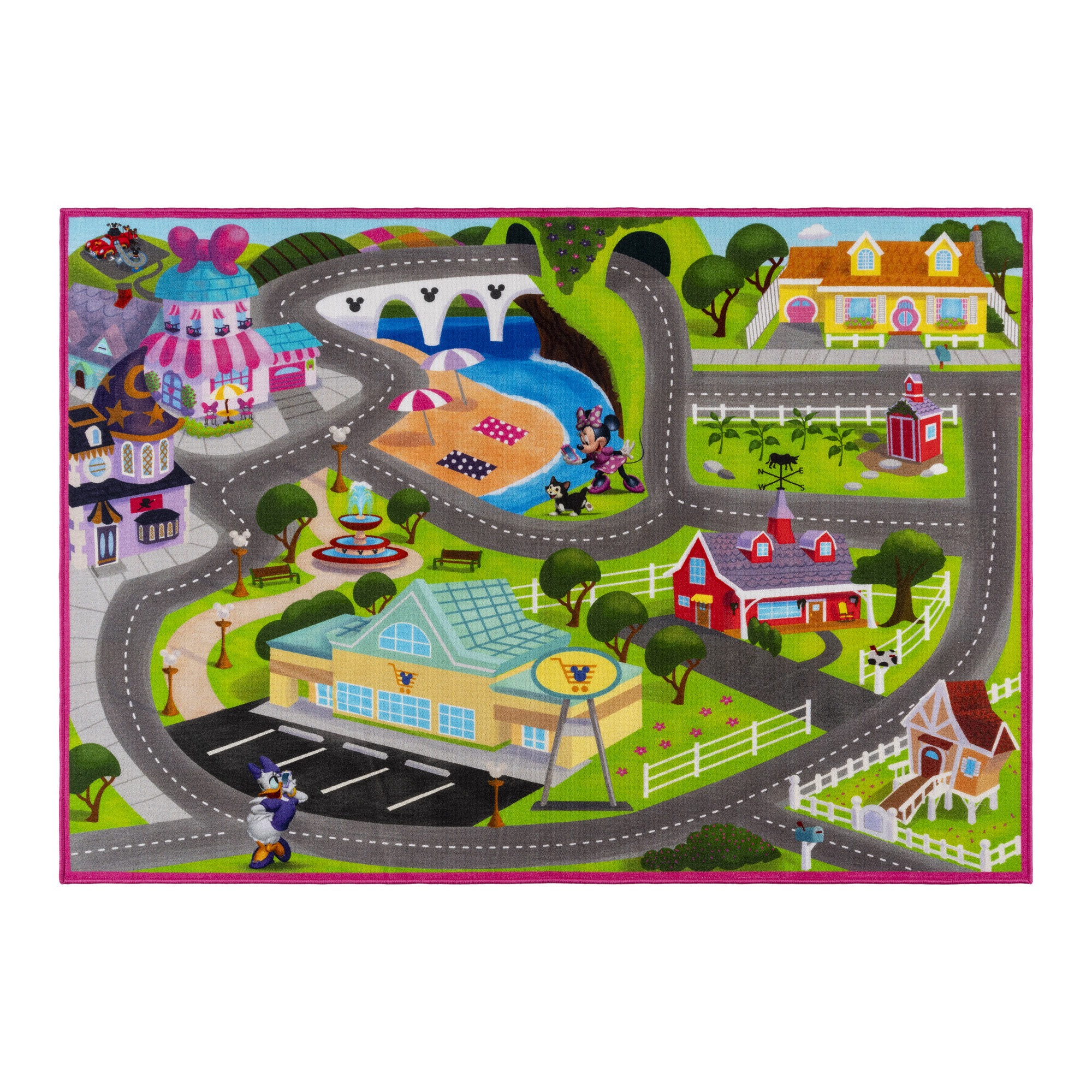 Disney by Gertmenian Licensed Disney Minnie Mouse Road Play Digital ...