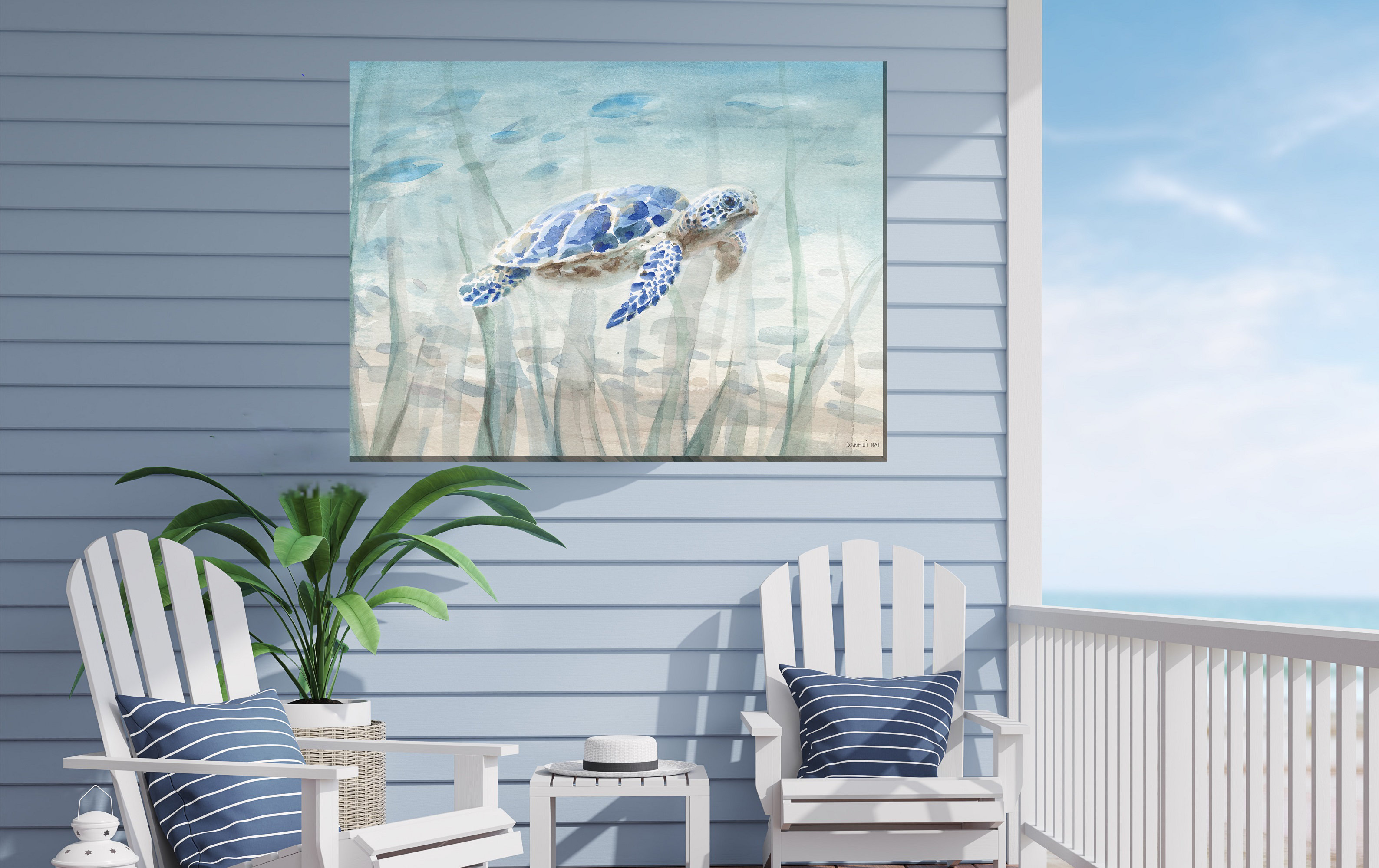 Bayou Breeze Under The Sea Outdoor Wall Canvas Art | Wayfair