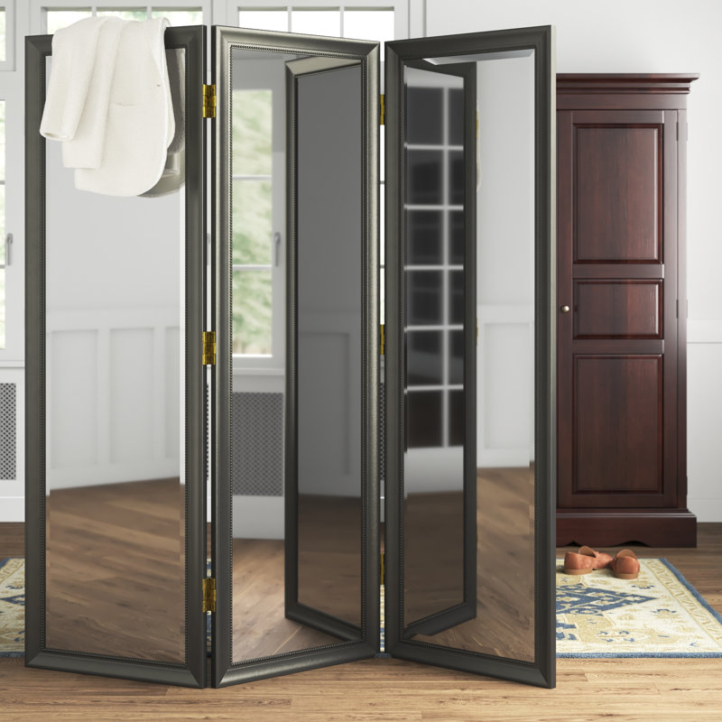 Red Barrel Studio® Heyer 3 Panel Folding Full-size Floor Dressing ...