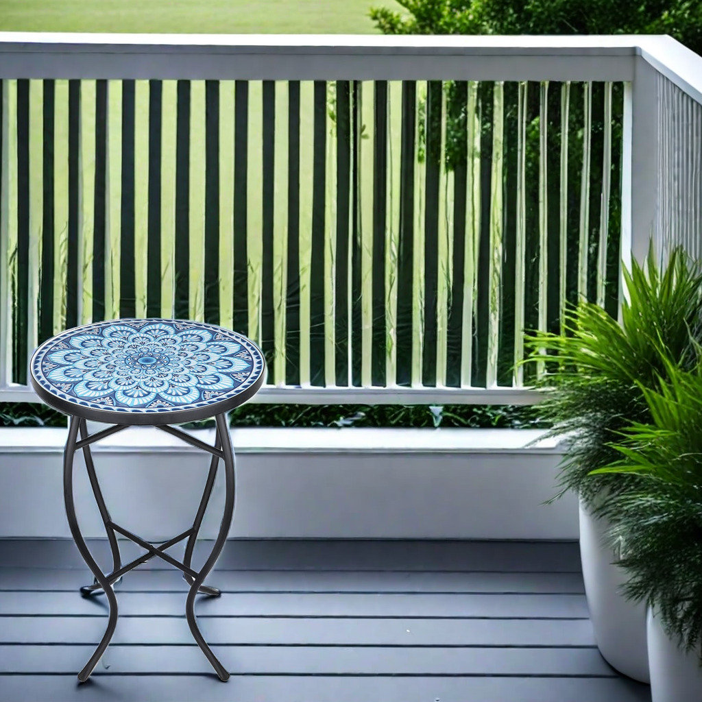 Bungalow Rose Table d'appoint ronde d'extérieur 14 po Atanya - Wayfair ...