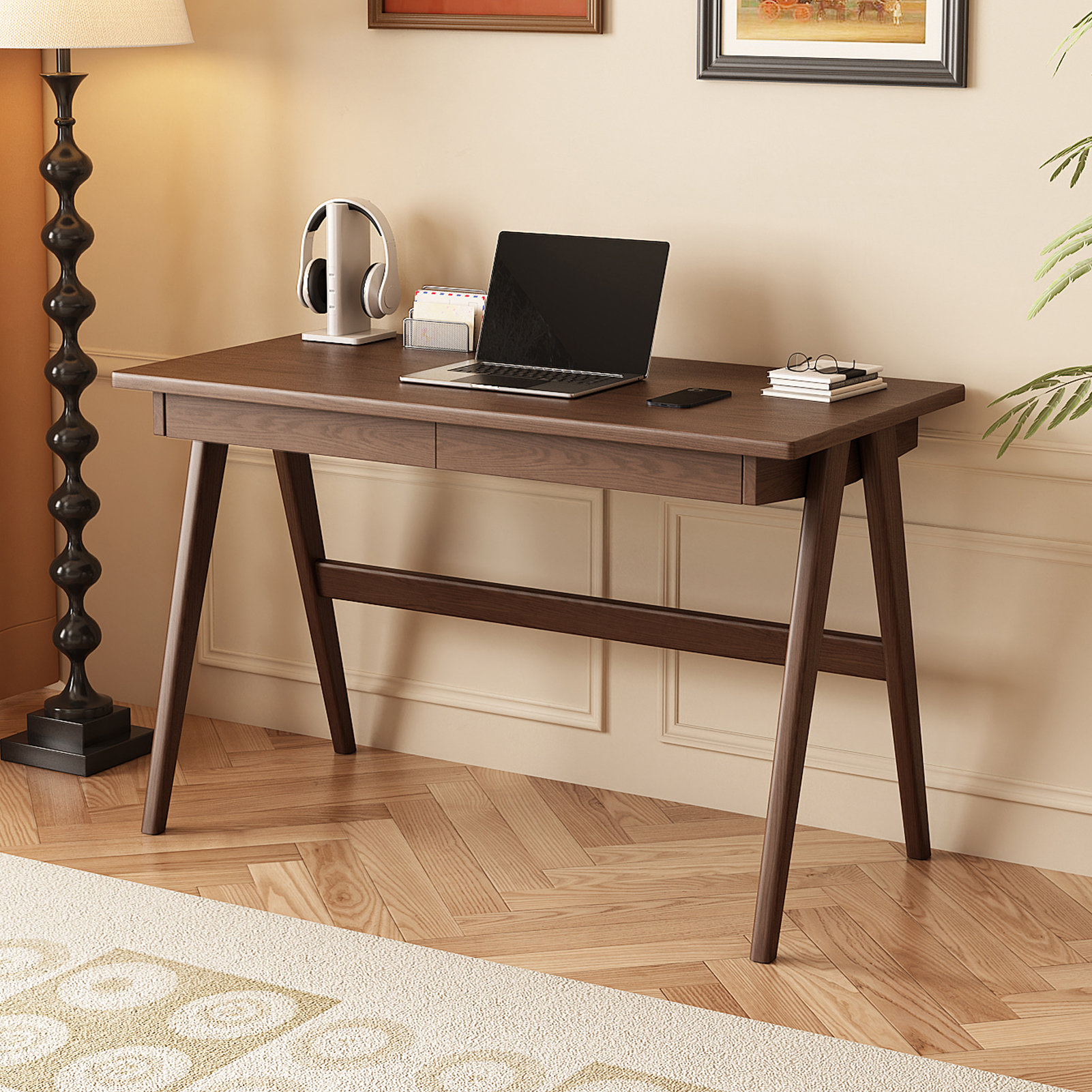 Red Barrel Studio® Lennex 48'' W Rectangle Writing Desk & Reviews | Wayfair