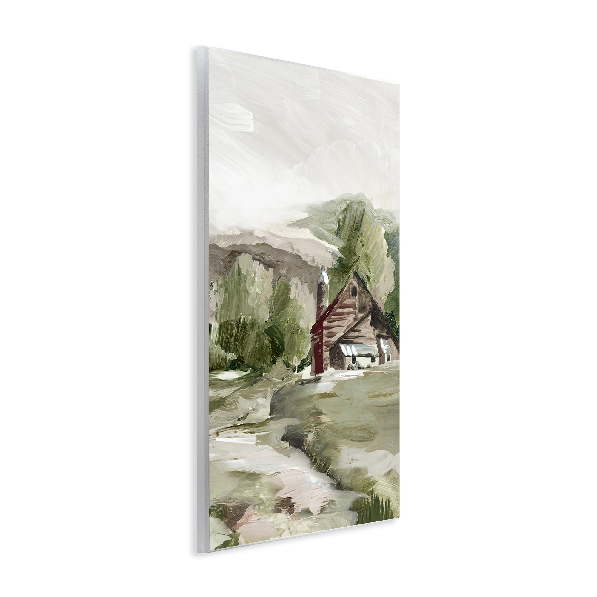 Dakota Fields Rural Cabin Farmland Wall Plaque Art by Lera | Wayfair