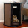 The Refined Feline Purrrrfect End Table Cat Bed - Wood Cat Furniture ...