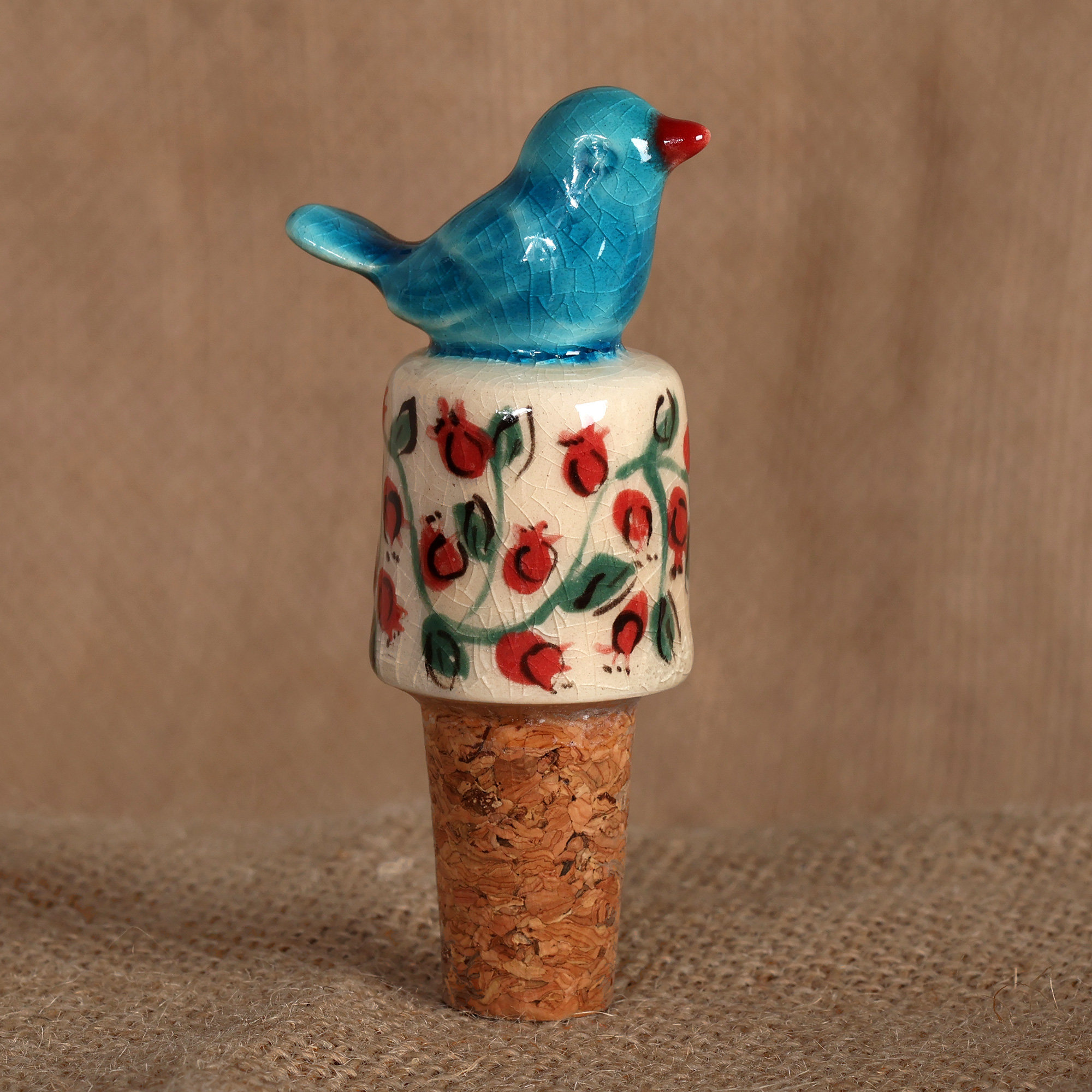 Winston Porter Handmade Spring Elixir Ceramic Bottle Stopper | Wayfair