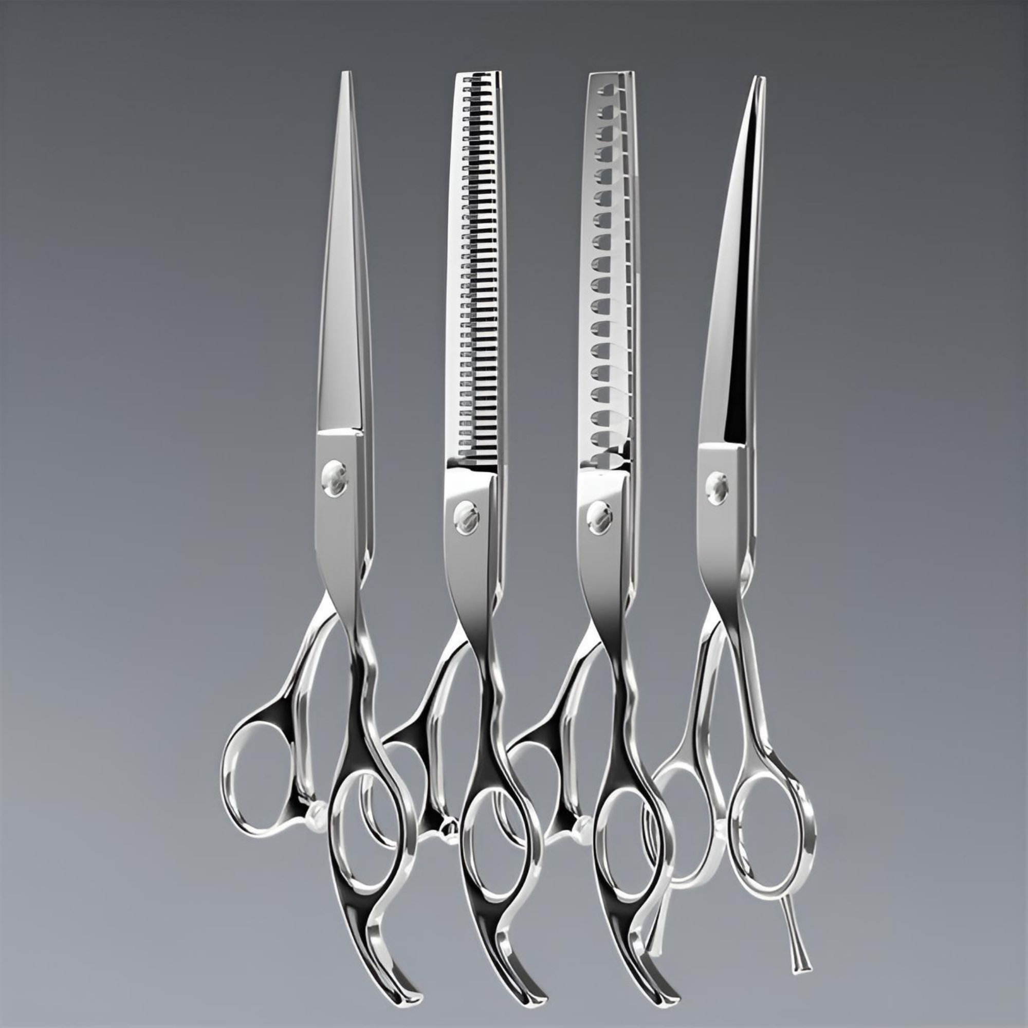 NUODA Fish Bone Scissors 7-Inch Plus Straight Scissors 7-Inch Plus ...