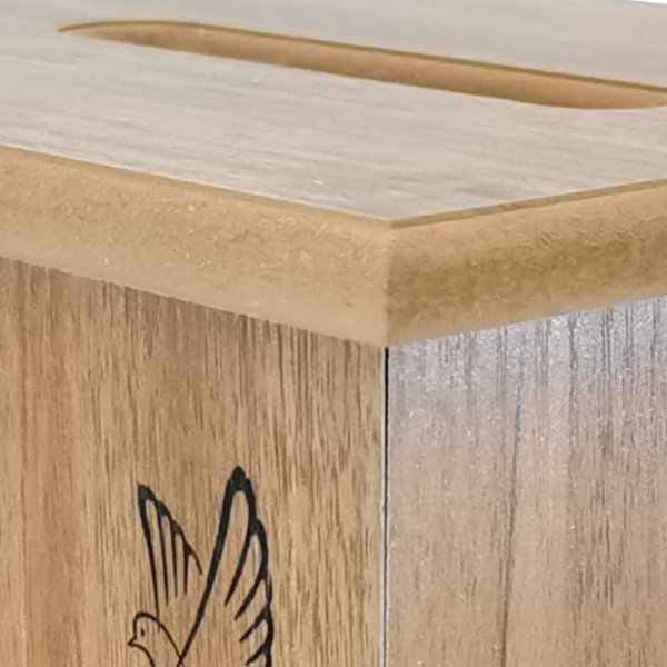 FixtureDisplays Engineered Wood Tithes Offering Box Cross Christian ...
