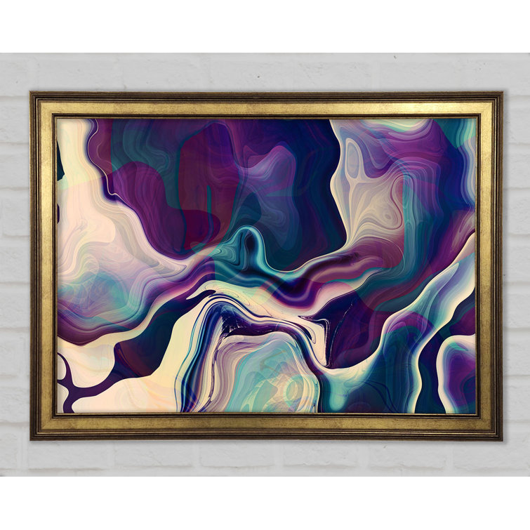 Ivy Bronx Swirly Colours And Motions Framed Print | Wayfair.co.uk