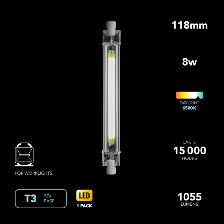 Globe Electric Company 100 Watt Equivalent T3 R7s 6500K LED Bulb ...