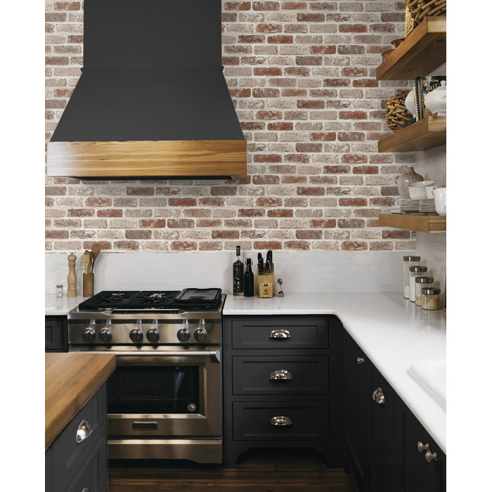 17 Stories Ornest Peel & Stick Brick Roll | Wayfair