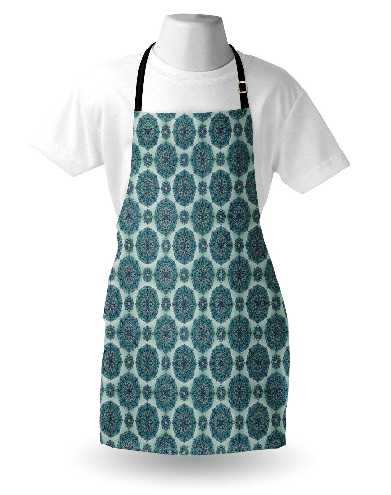 Bungalow Rose Ethnic Apron Unisex Jumble Medallion Adult Size Slate ...