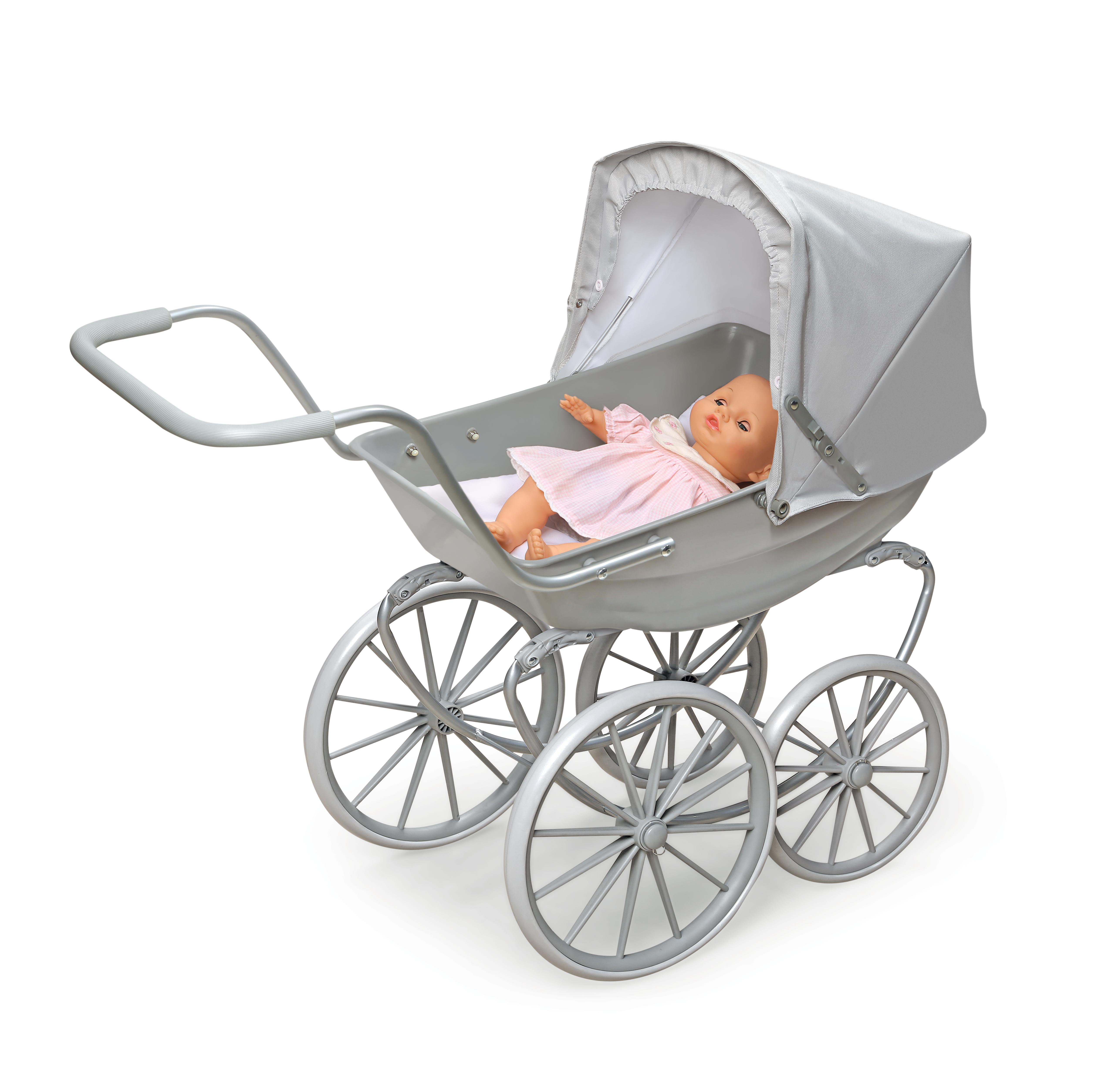 Badger Basket London Doll Pram - Executive Gray | Wayfair