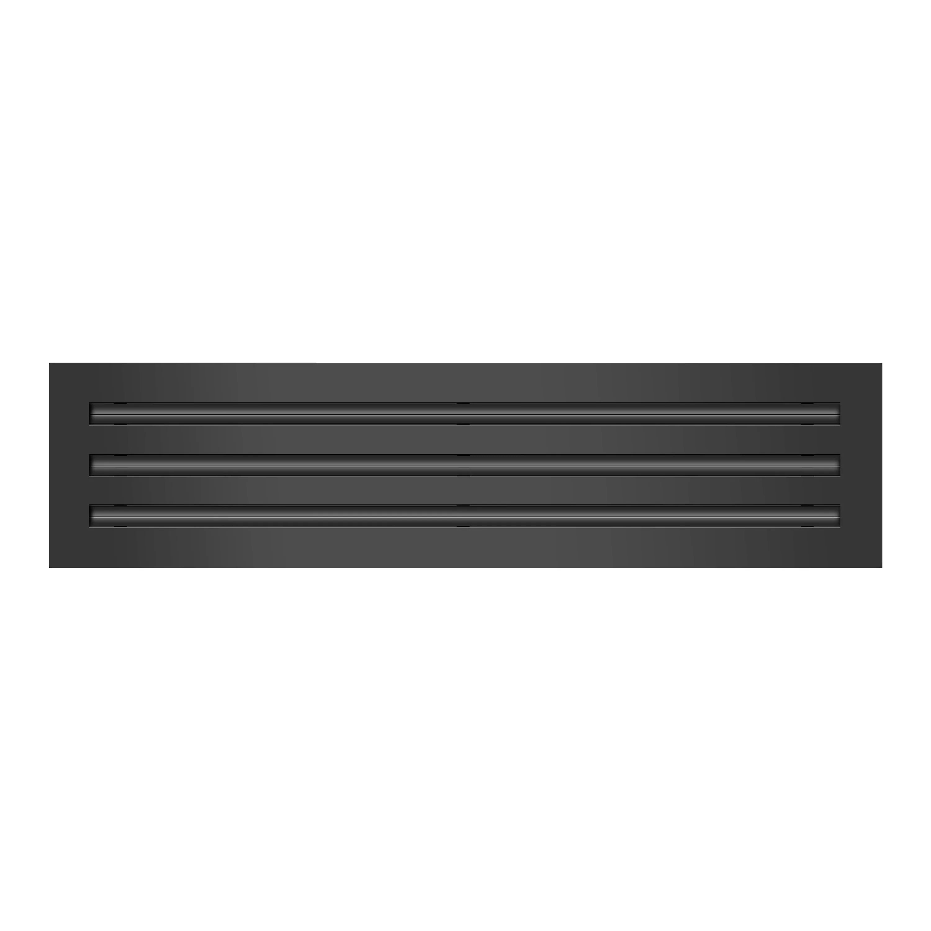 Texas Buildmart BUILDMART - 24x6 Black Modern AC Vent Cover - Standard ...