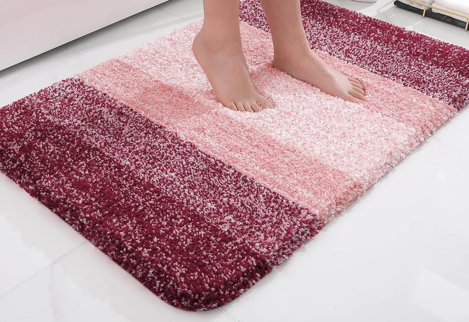 Ebern Designs Microfiber Bath Mat, Non-Slipabsorbent Bathroom Mat ...