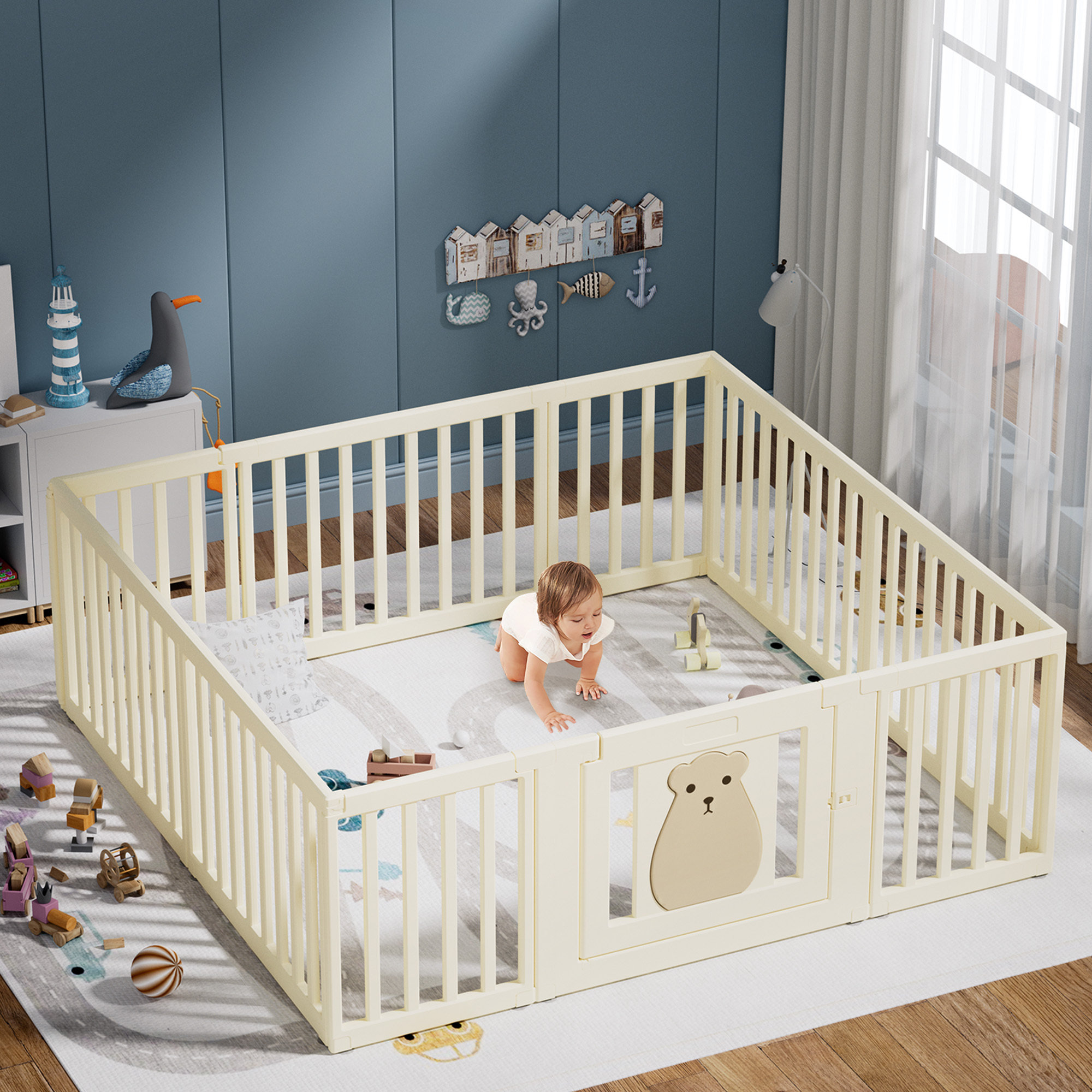 Benarita Safety Gate, Baby Playpen, Pet Fence | Wayfair