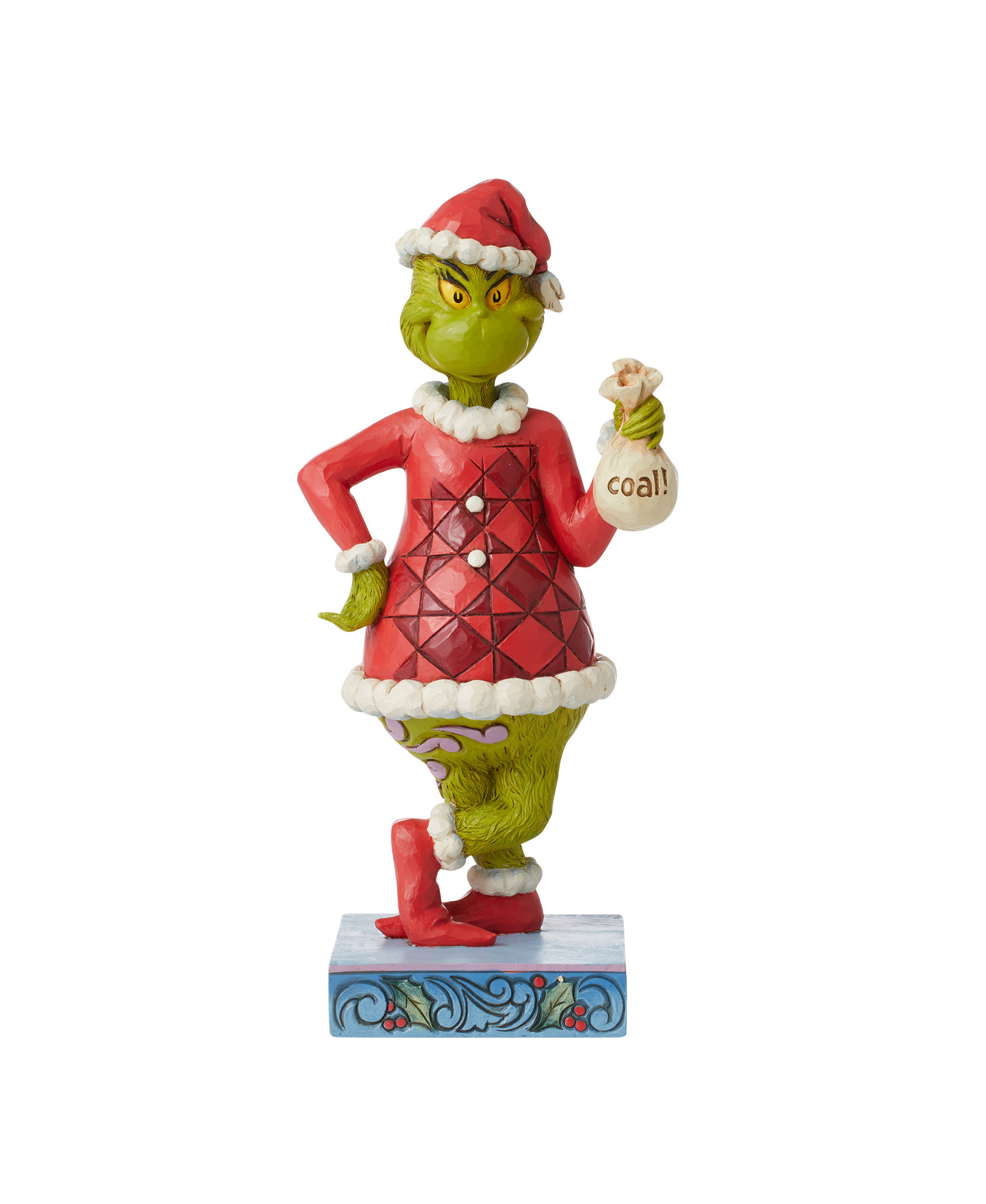 Jim Shore Grinch by Jim Shore Grinch with Bag of Coal Christmas ...