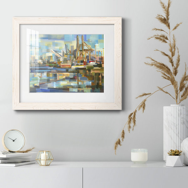 Wrought Studio Port of Seattle - Picture Frame Painting Print on Paper ...