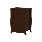 Espresso Wood Nightstands You'll Love | Wayfair