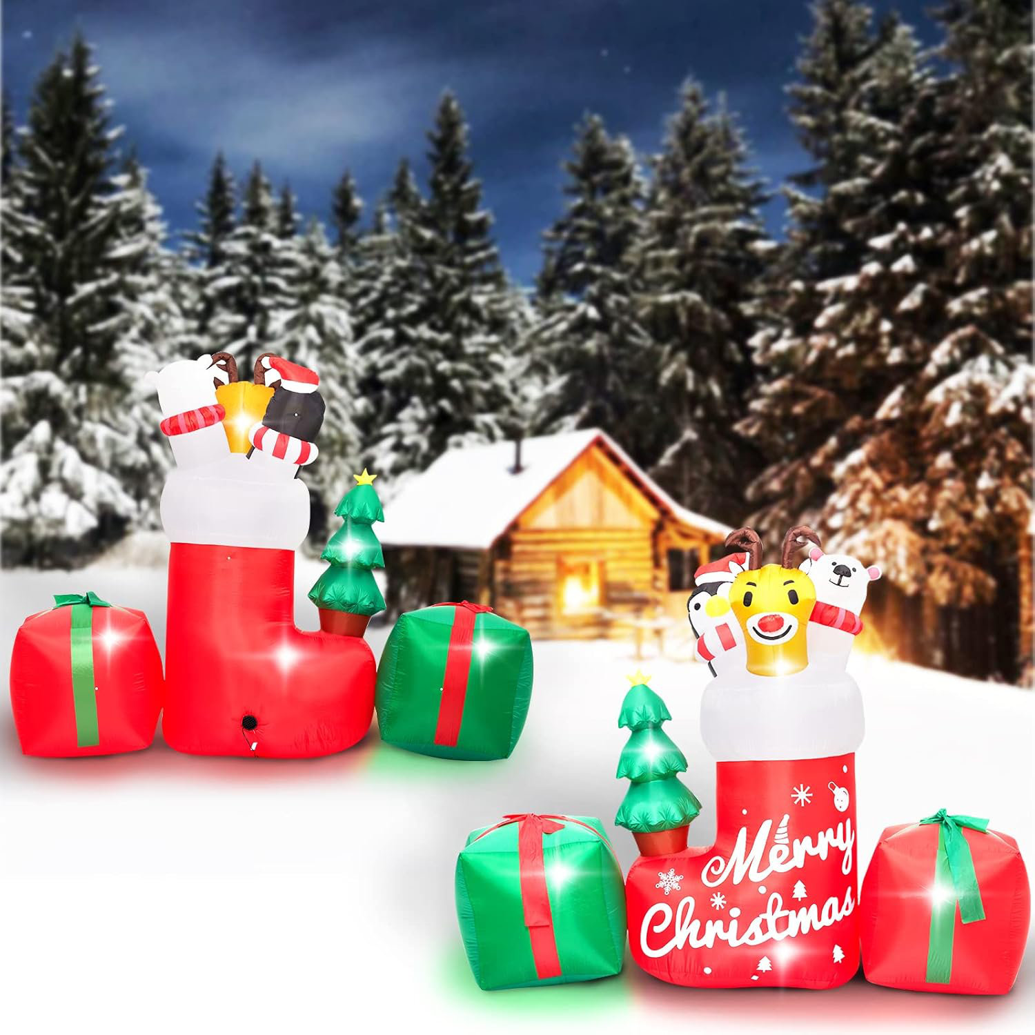 The Holiday Aisle® 8FT Christmas Inflatable Outdoor Decoration ...