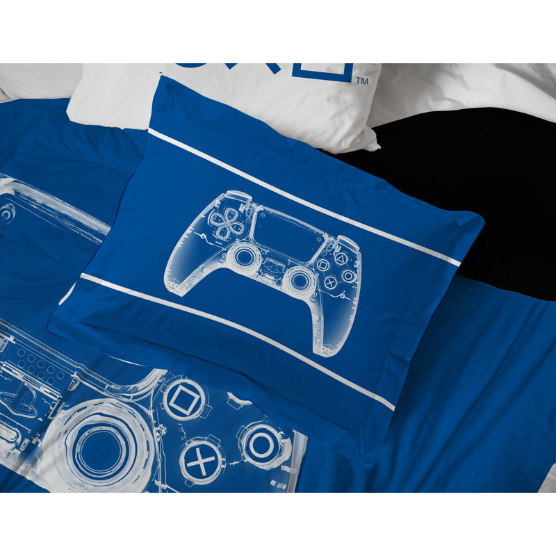 Sony Playstation X Ray Queen Bed Set With Sham | Wayfair