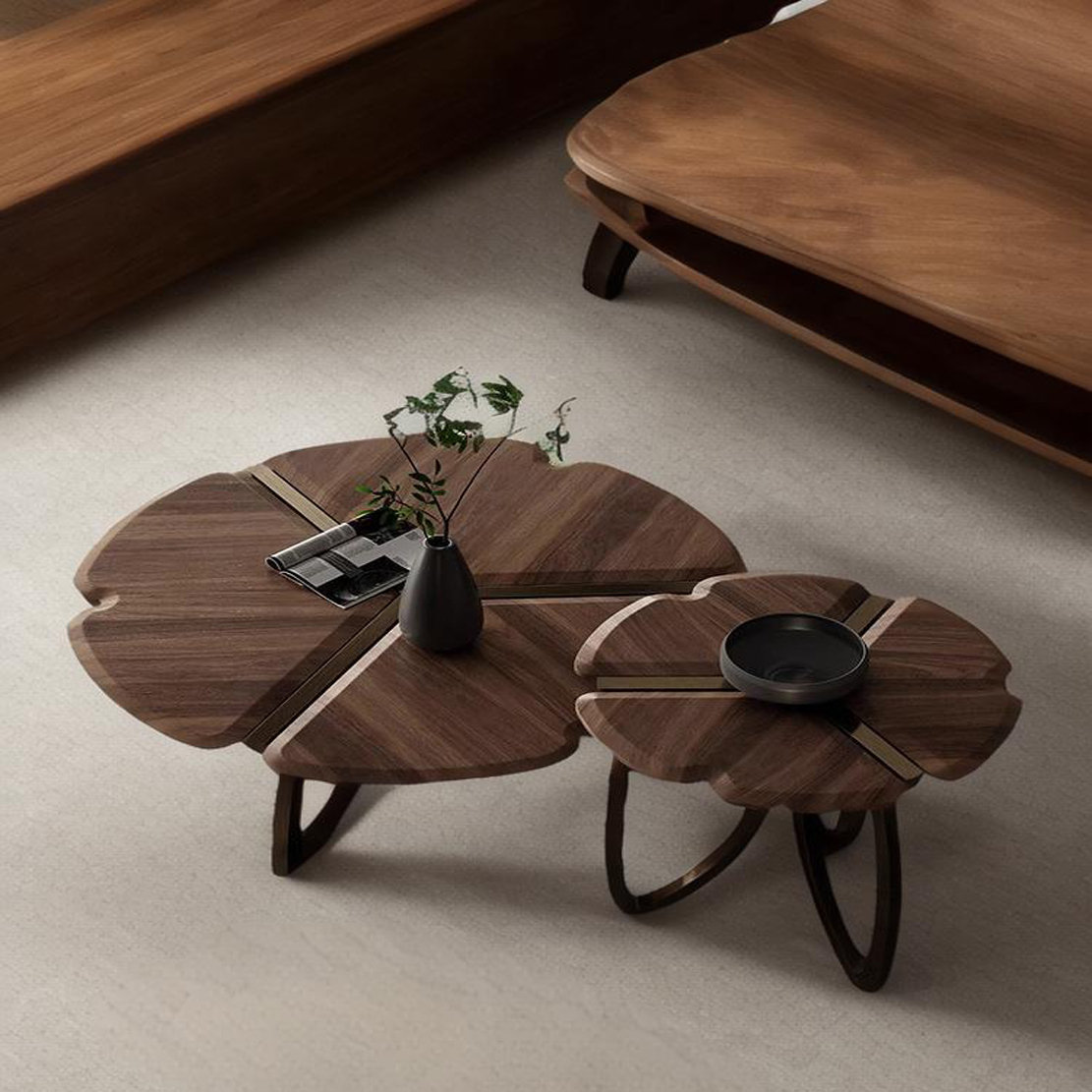 Aurora Craft Solid Wood Tea Table In Ancient Italian Style Solid Wood ...