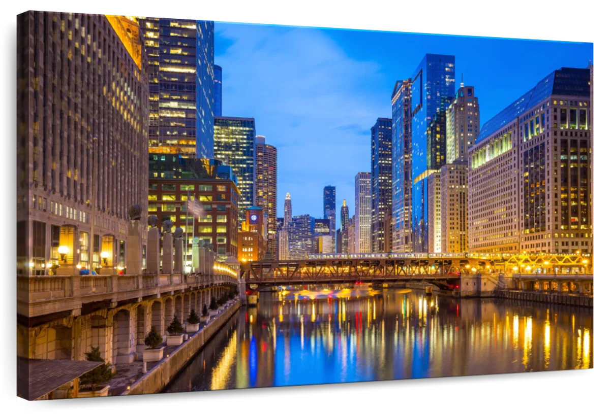 Ebern Designs Sireci Bustling Downtown Chicago | Wayfair