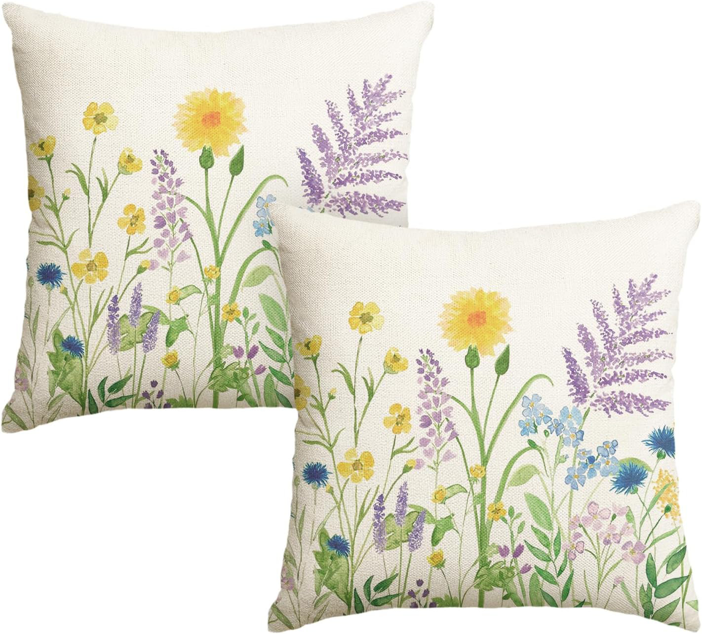 NEUTRALPOSTURE Poppy Flowers Chinoiserie Throw Pillow Covers, 12 X 20 ...