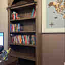 Rosalind Wheeler Camoya 94" H x 80" W Library Bookcase & Reviews | Wayfair