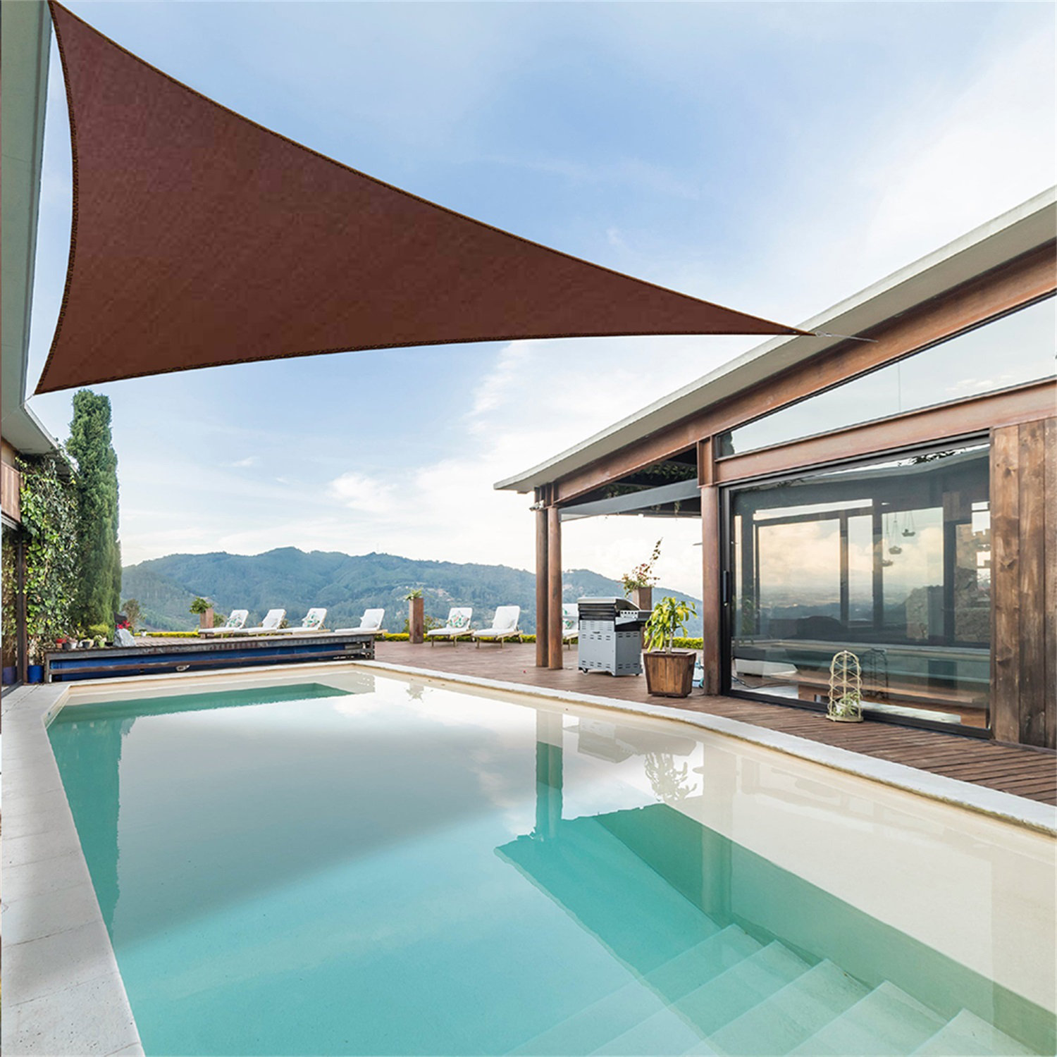 LOVE STORY Custom Size Triangle Shade Sail | Wayfair