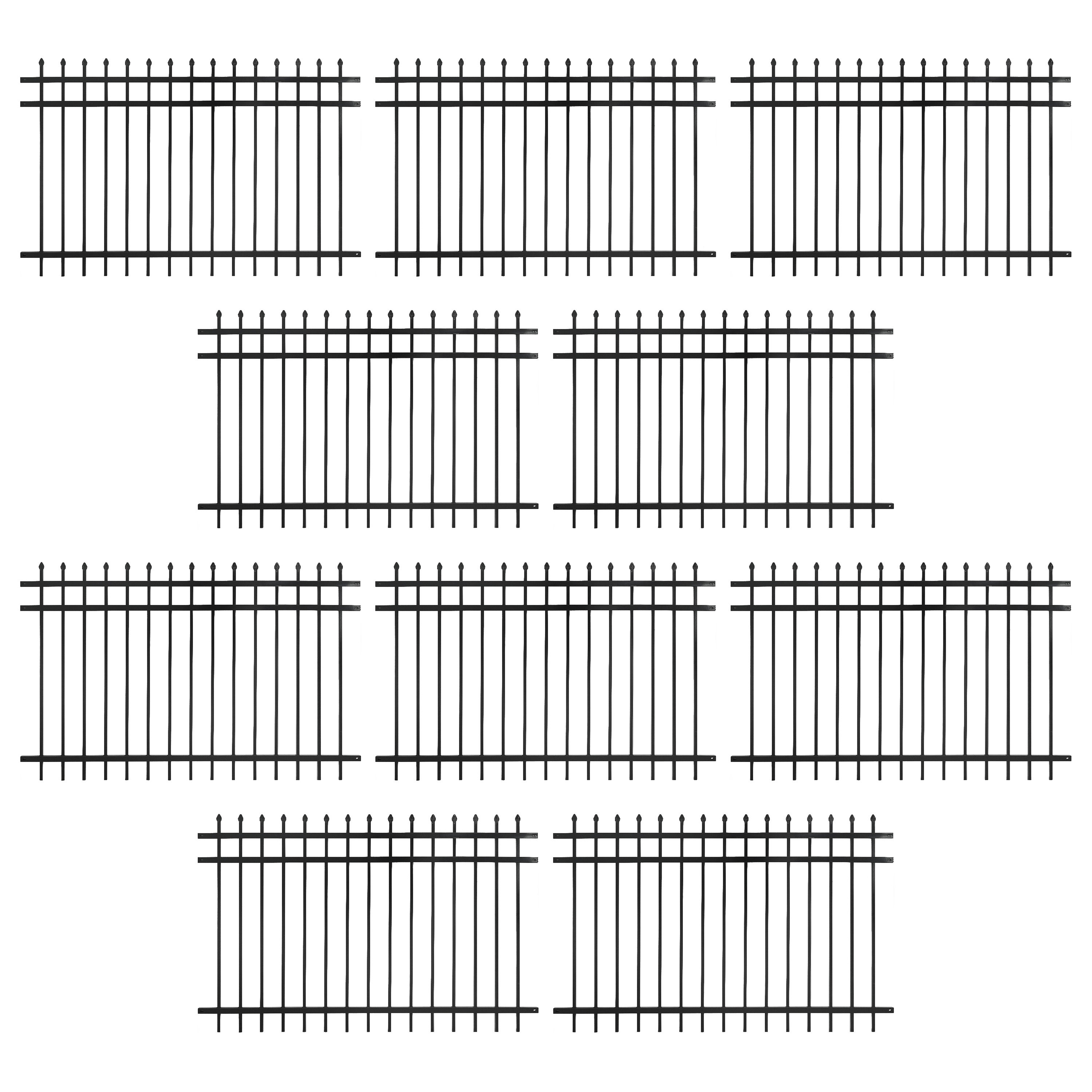 Fencer Wire 4/ 5/ 6FT H X 6FT W Heavy Duty Pinnacle Fence Barrier Panel ...