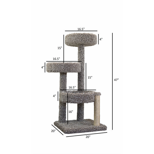 New Cat Condos 47" Cat Tree & Reviews | Wayfair