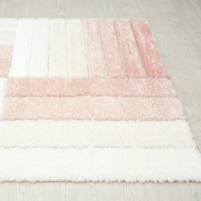 Latitude Run® Lantanas Performance Pink/Ivory Rug & Reviews | Wayfair