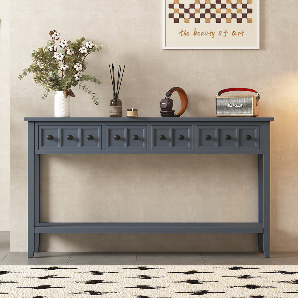 Lark Manor Rustic Entryway Console Table with Two Different Size ...