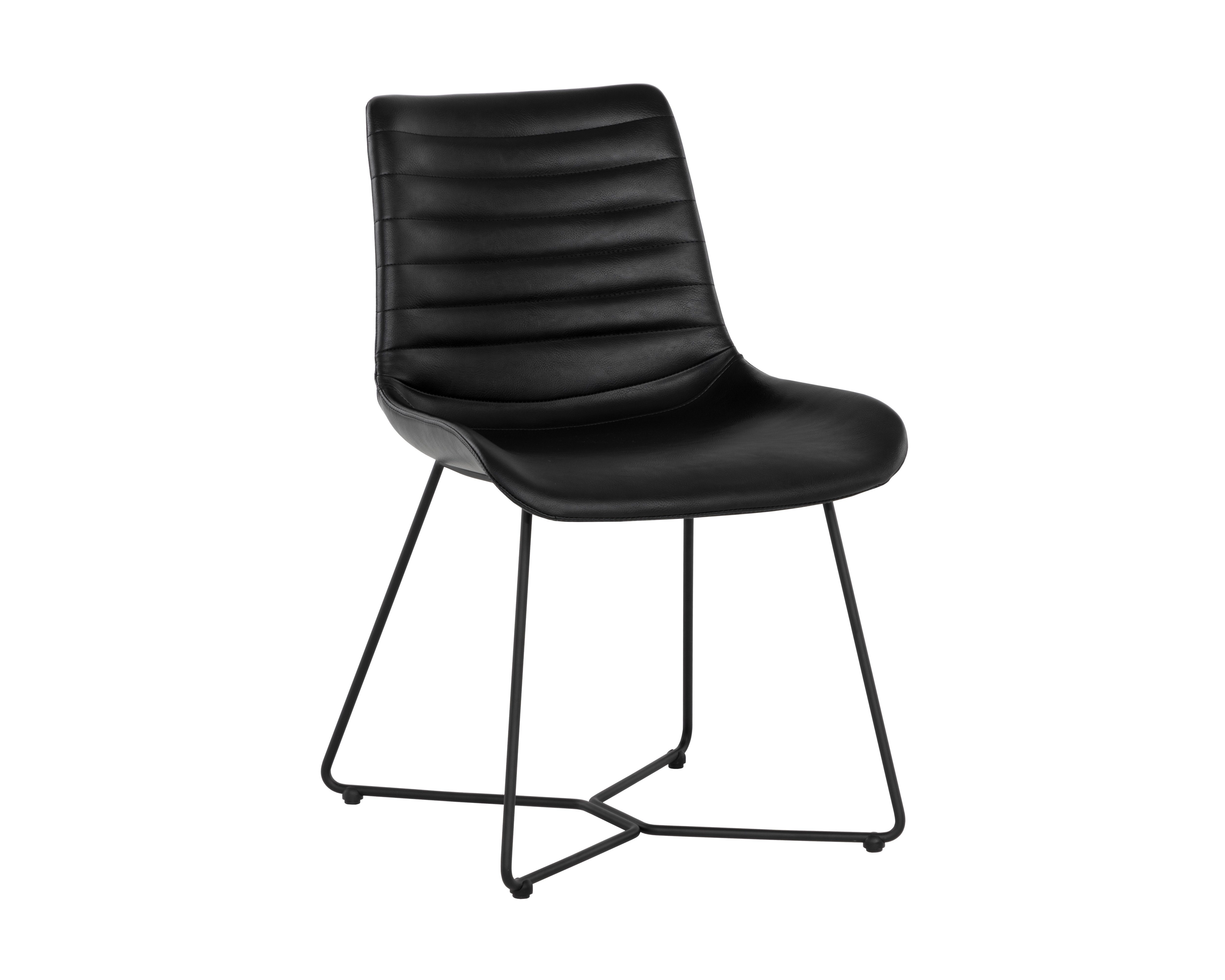 Hokku Designs Zekiah DINING CHAIR - NIGHTFALL BLACK | Wayfair