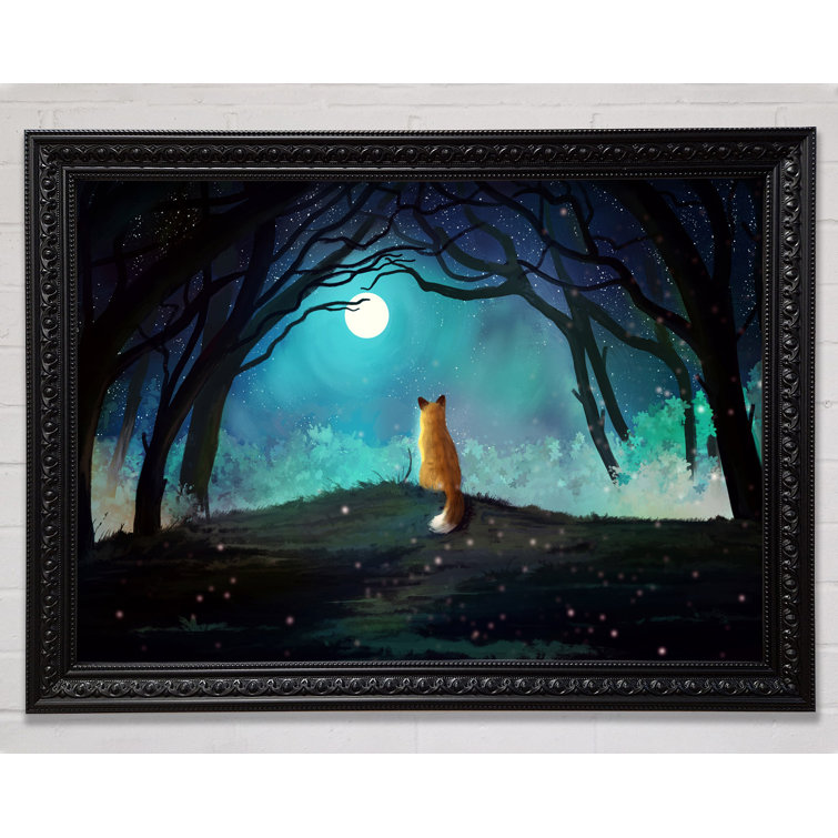 Ophelia & Co. Fox Staring At The Moon - Single Picture Frame Art Prints ...