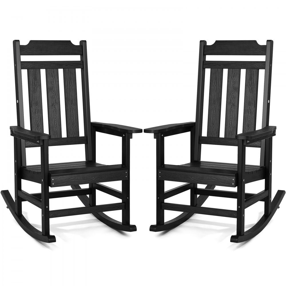 Ophelia & Co. Porch Rocker HIPS Outdoor Rocking Chair High Back 2 pcs ...