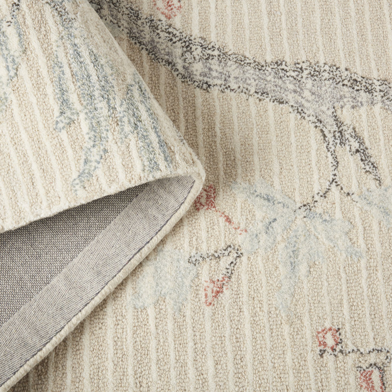 Lillian Lillian August LA LUISA Hand Tufted Wool Cream/Blue/Blush Rug ...