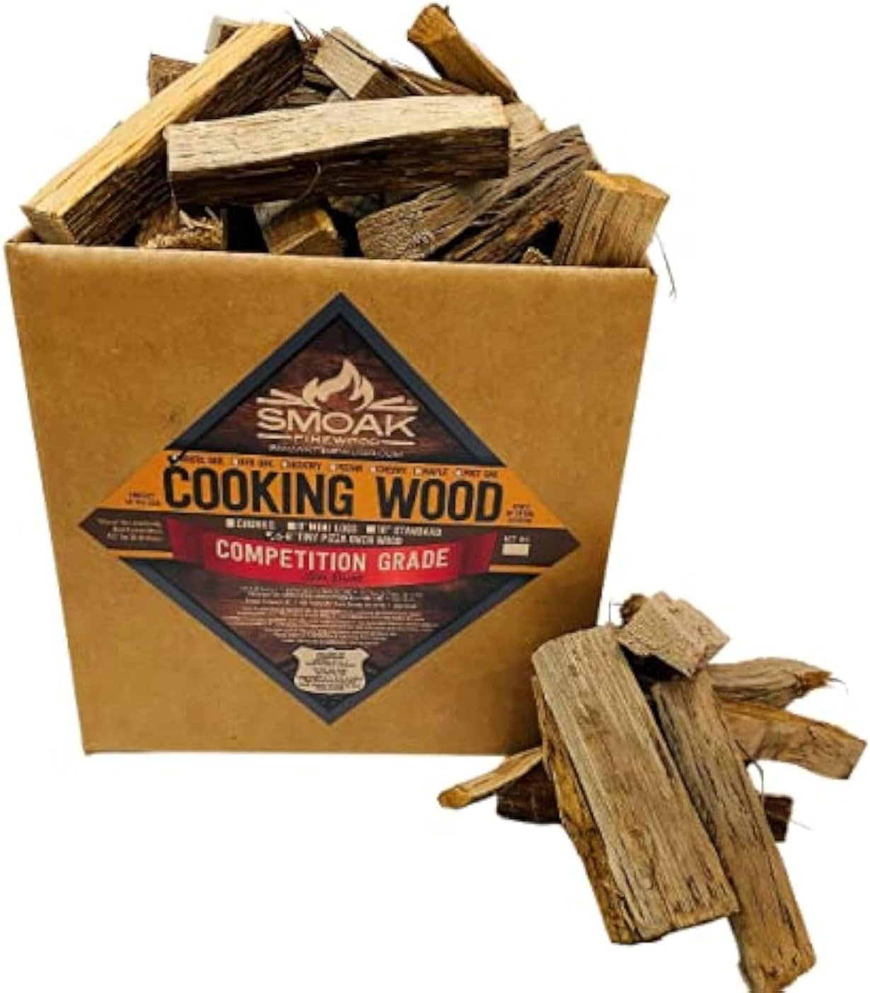 INKEDZ Smoak Firewood Cooking Wood Mini Splits - USDA Certified Kiln ...