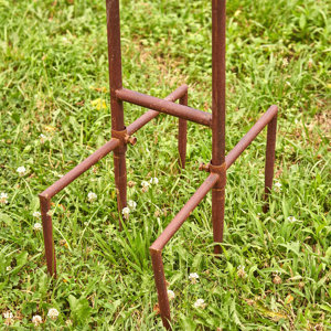 Arlmont & Co. Winslow 76" Tall Large Iron Rocking Owl with Moving Wings ...